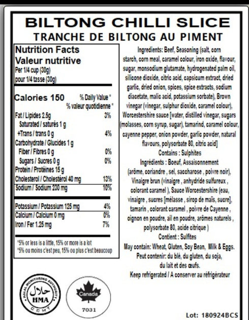 Original Biltong Sticks / Beef Jerky (Halal) | Bulk n Bits